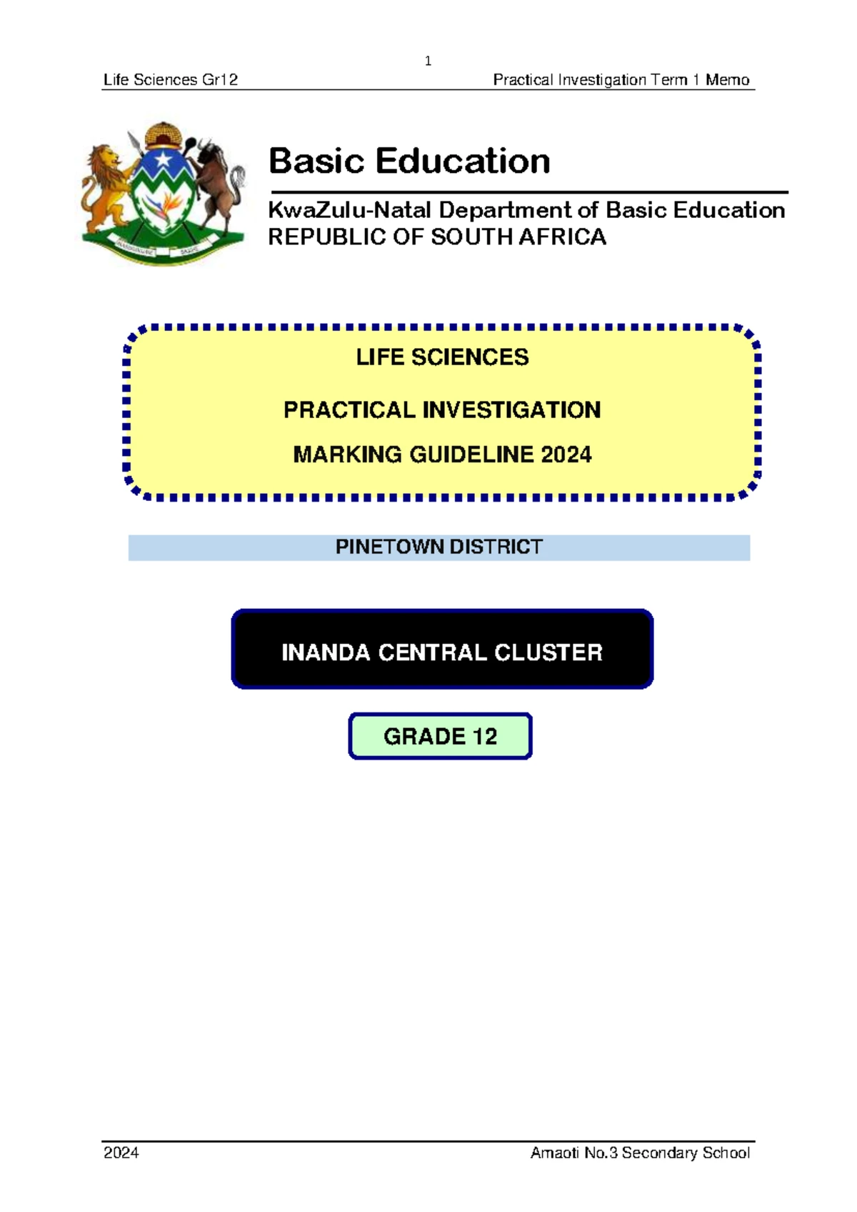 Practical 1 Grade 12 Term 1 2024 Life Sciences 240221 123154 - Life Sciences Gr1 2 Practical ...