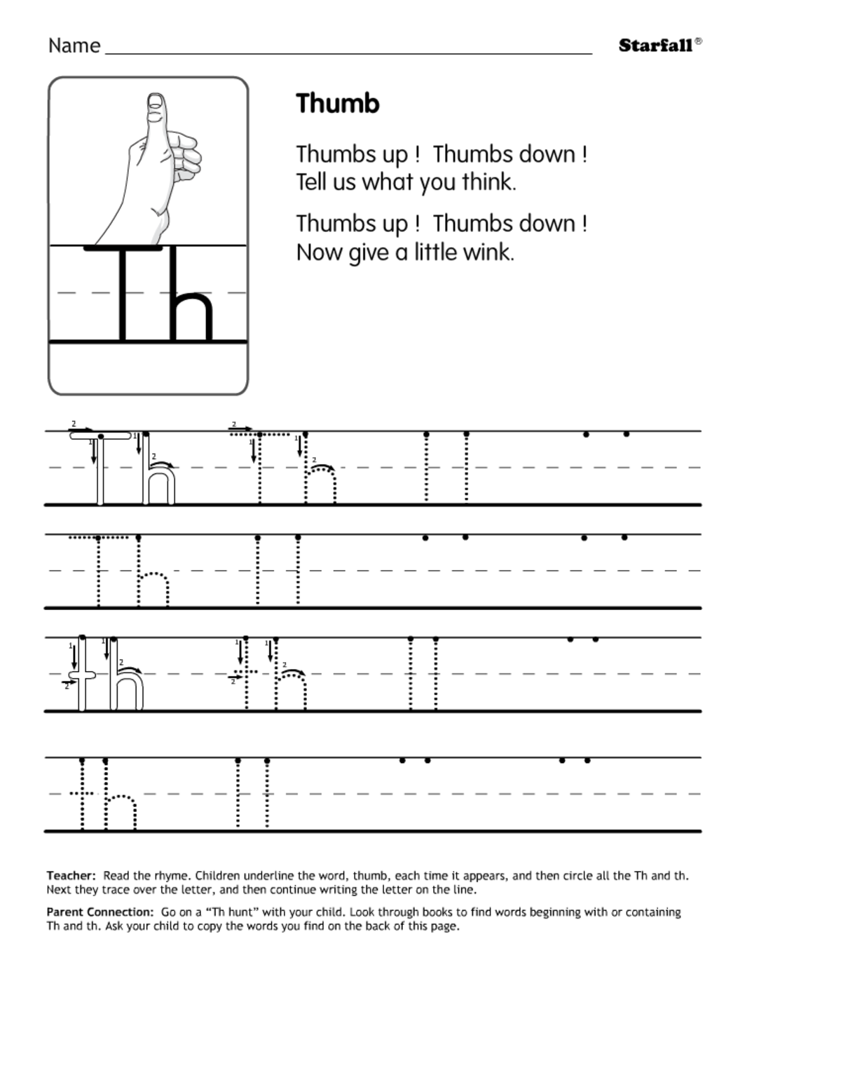 ABC Rhymes: Thumb Activities for Early Literacy - Studocu