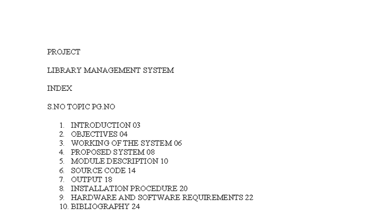 Library Management System Project Overview and Implementation - Studocu