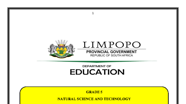 TERM 4 GRADE 5 NATURAL SCIENCE & TECH FINAL EXAM MEMO 2025 - Studocu