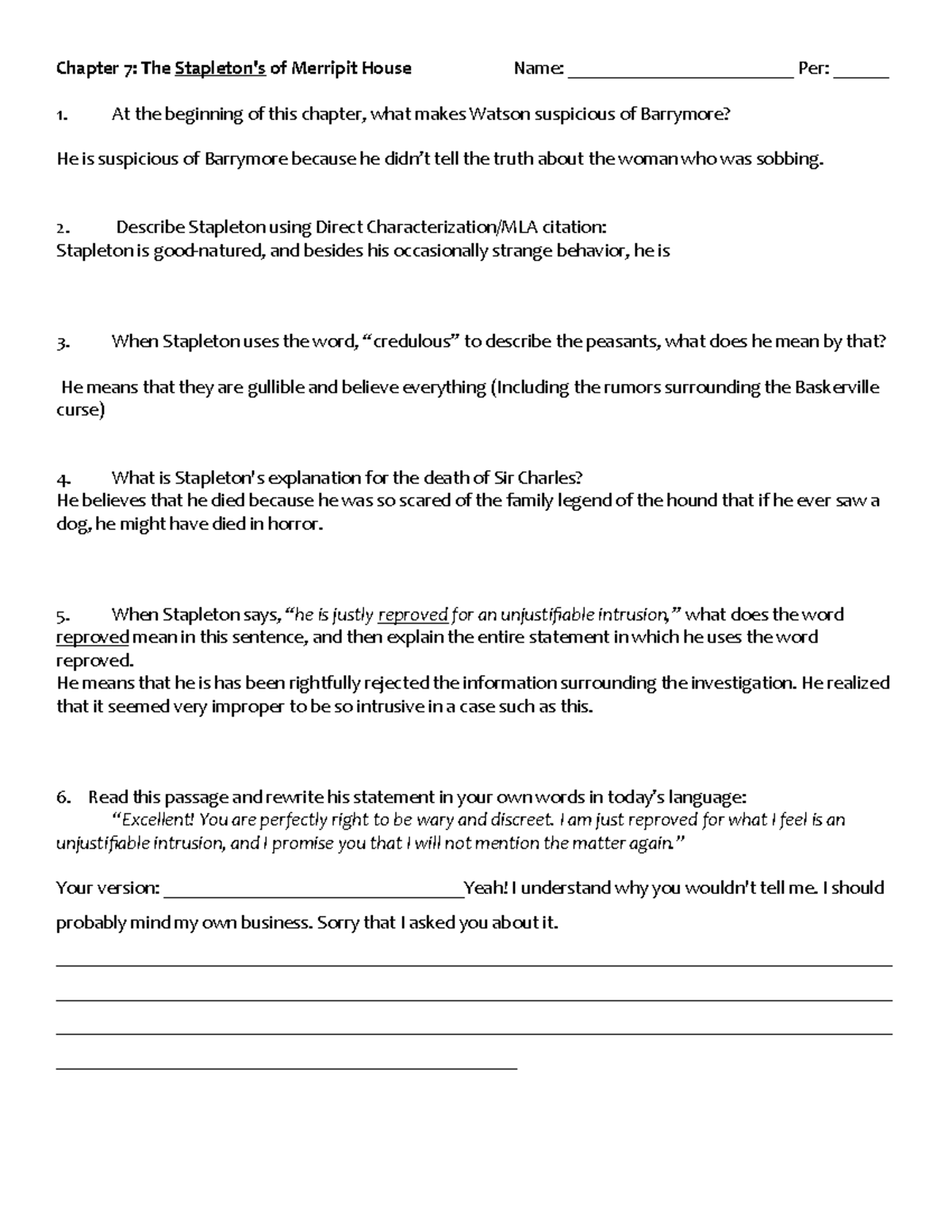 Chapter 7-8 Q&A Review for Literature Study (Course Code: LIT101) - Studocu