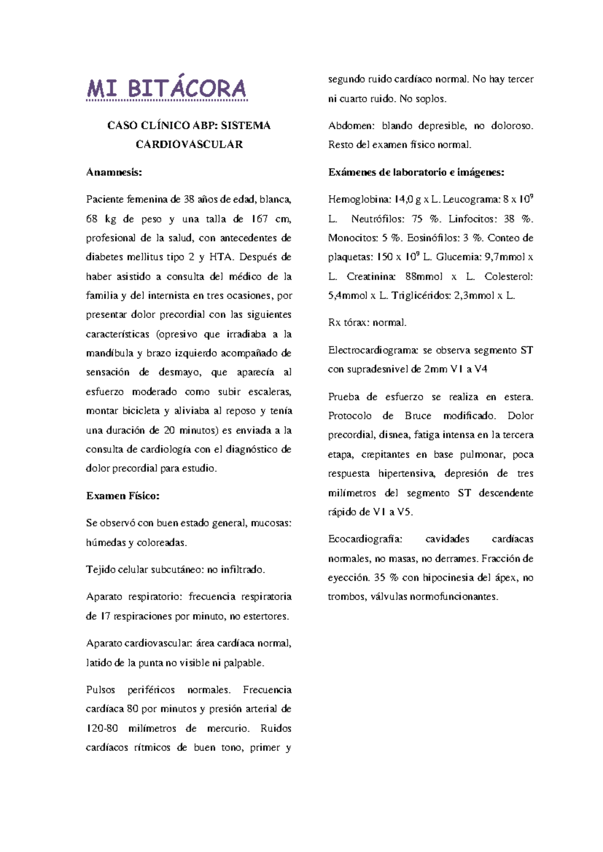 Bitácora (corazón)- Cubas Gonzáles Lucero Yomar - MI BITÁCORA CASO ...