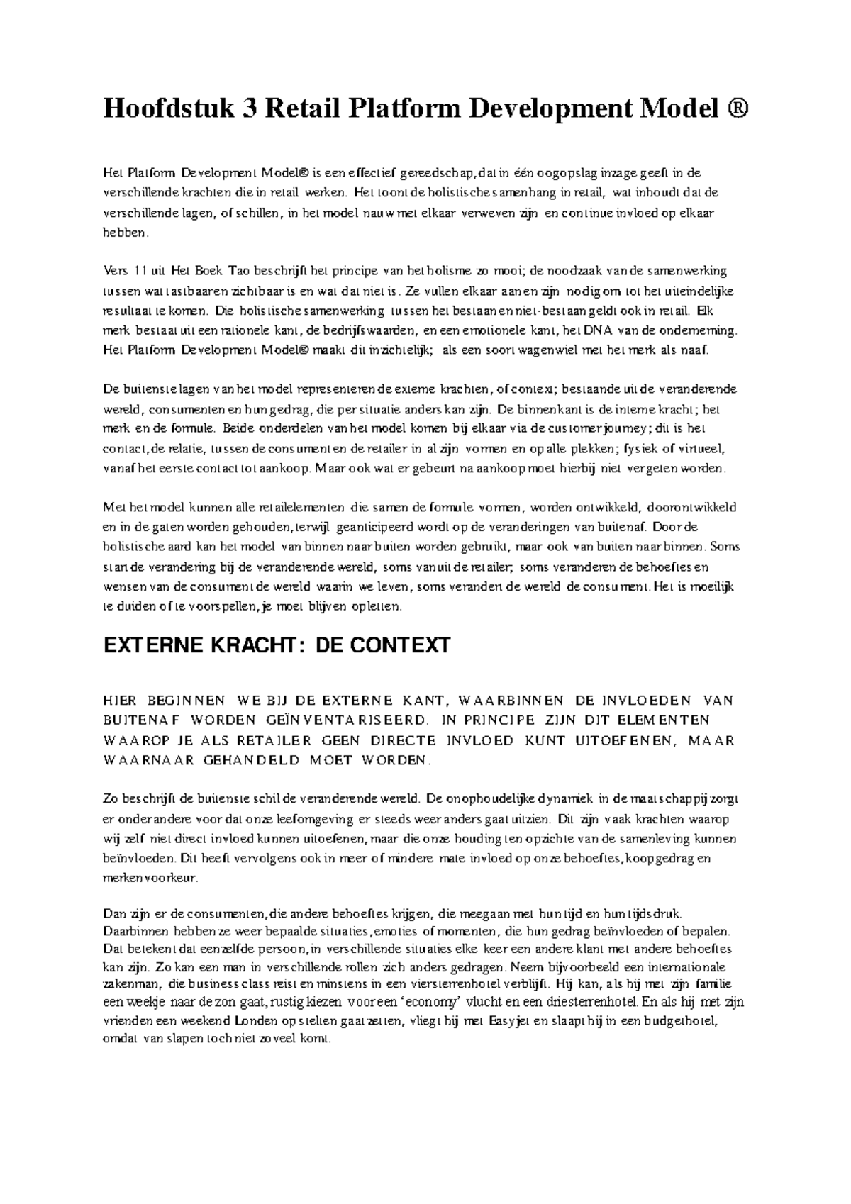 Hoofdstuk 3: Retail Platform Development Model - Een Holistische ...