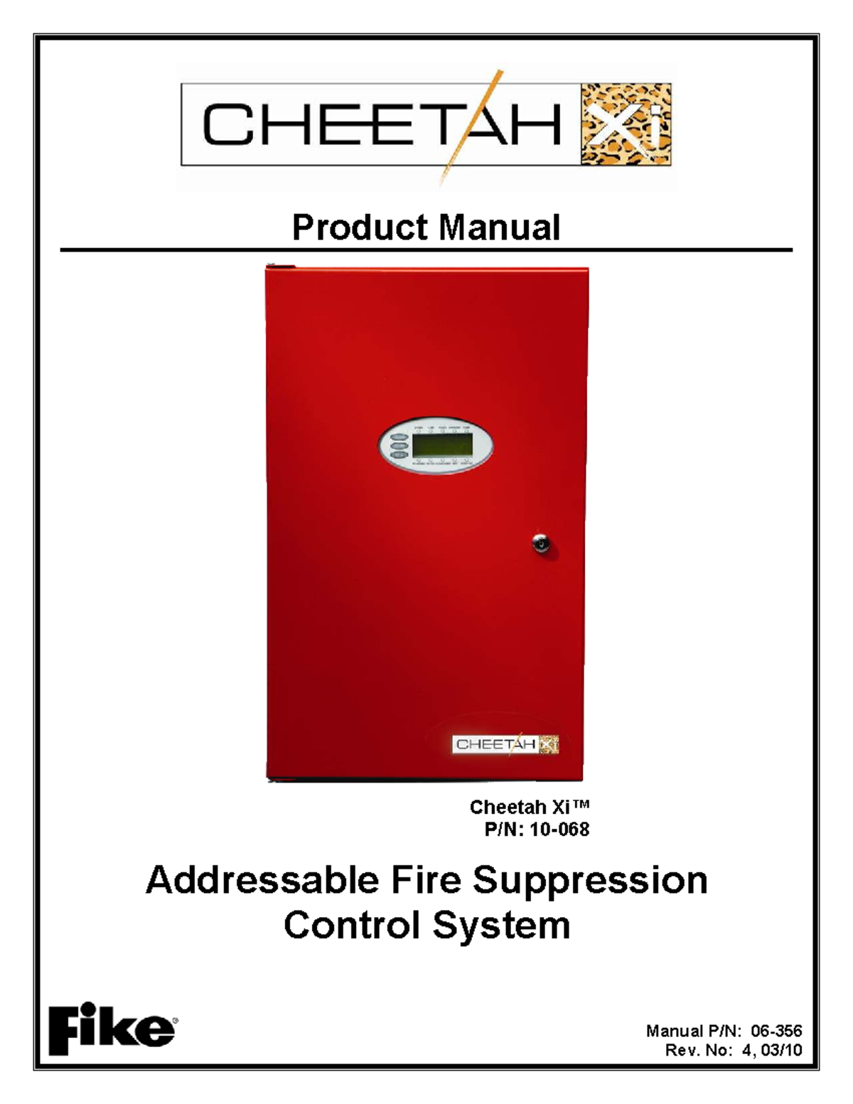 Cheetah Xi Addressable Fire Suppression Control System Manual Rev. 4 ...
