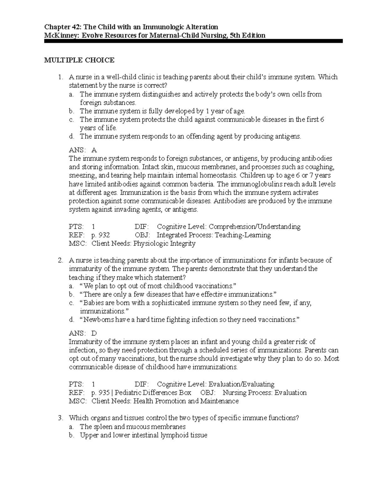C42: Overview of Immunologic Alterations in Children - Key Concepts ...