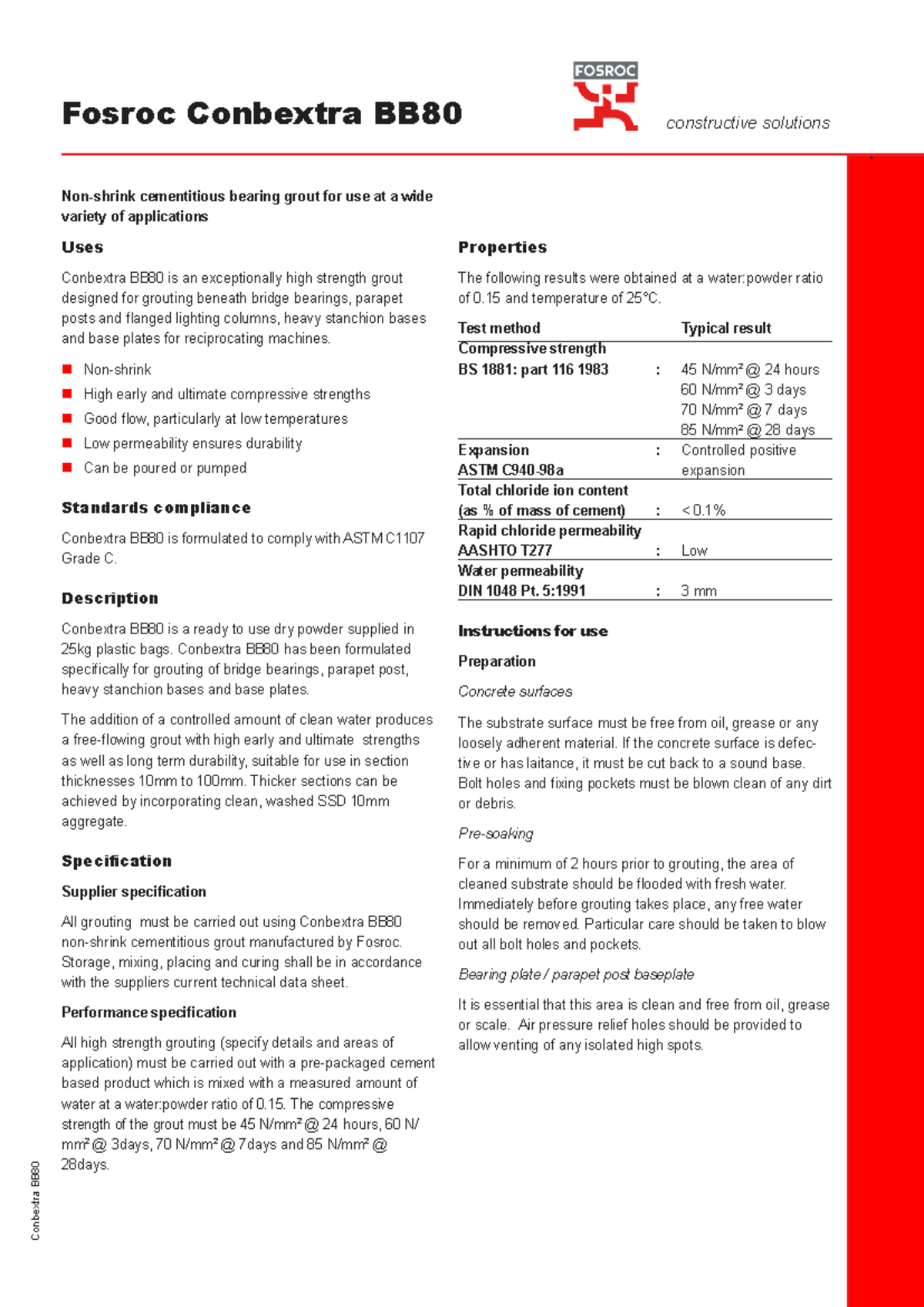 07-Conbextra BB80 - Filler Note for High Strength Grouting Applications ...