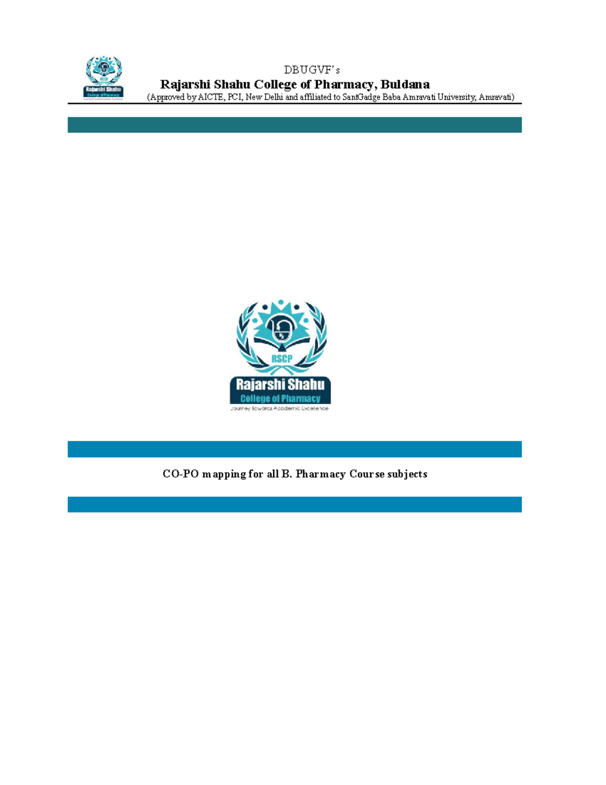 B. Pharmacy Course Outcomes Mapping: BP101T to BP307P Analysis - Studocu