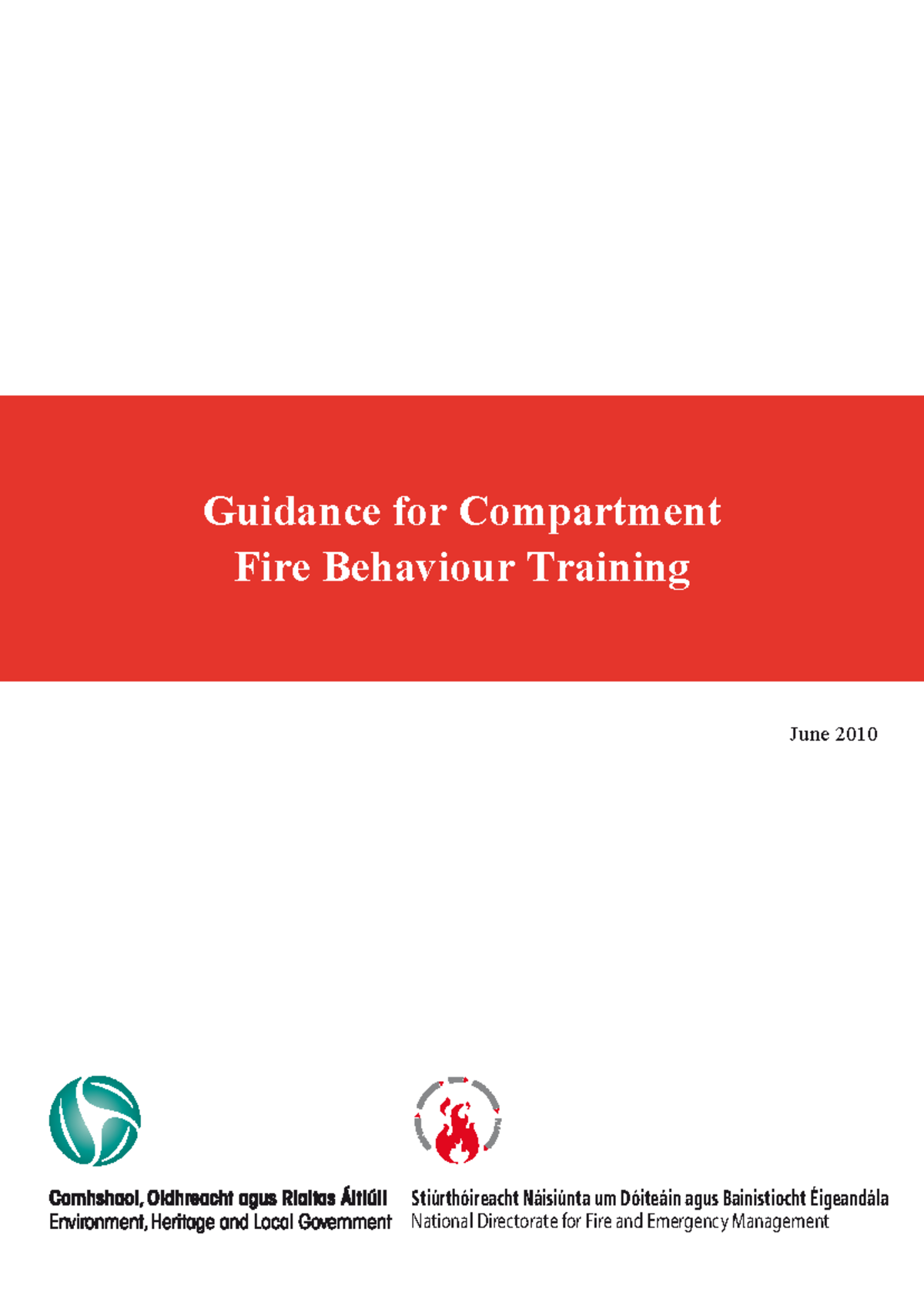 Guidance for Compartment Fire Behavior Training (CFBT) - Overview and ...
