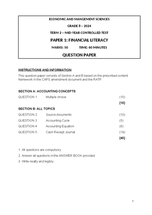Grade 11 Consumer- Studies TERM 1 - CONSUMER STUDIES GRADE 11 MARCH ...