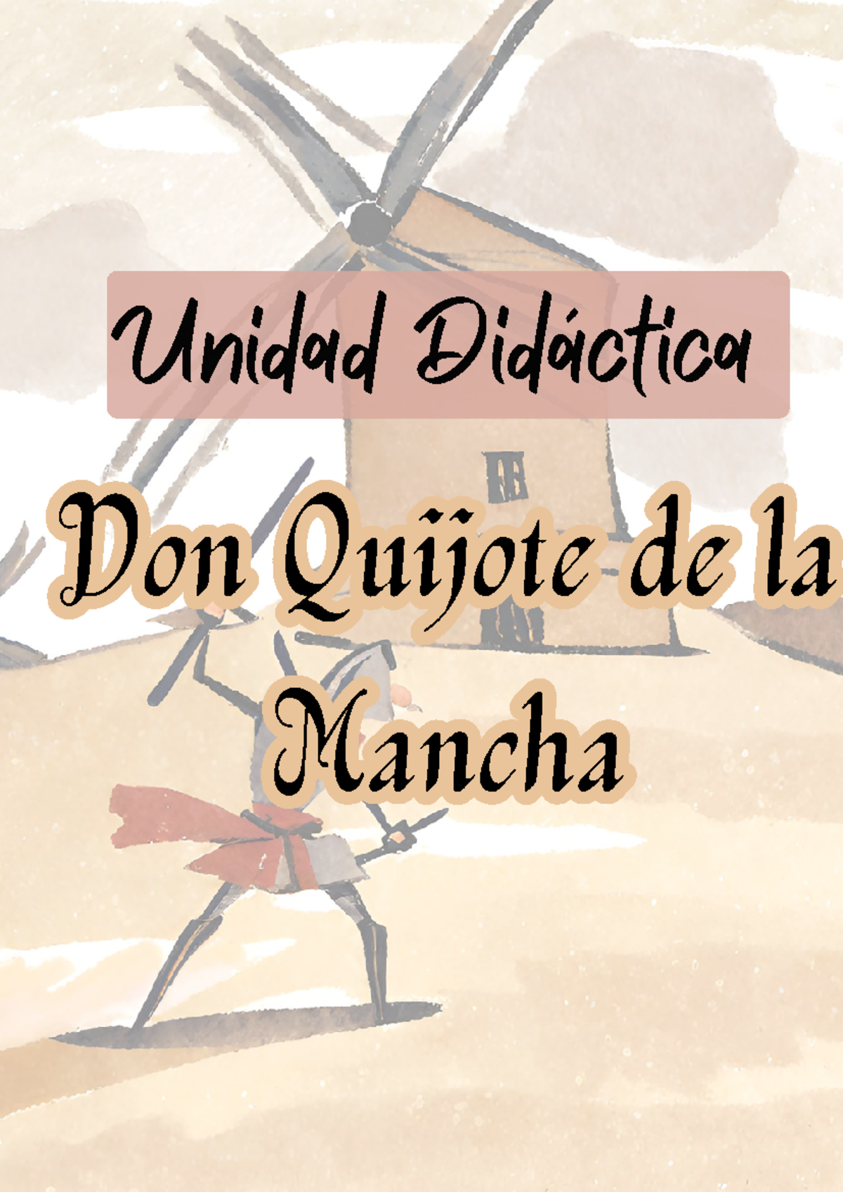 Unidad Didáctica: Análisis de Don Quijote de la Mancha y Cervantes ...