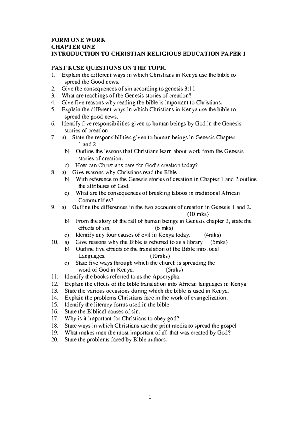 ACK MATHS PP1 - COURSEWORK: PAST KCSE QUESTIONS AND SOLUTIONS - Studocu