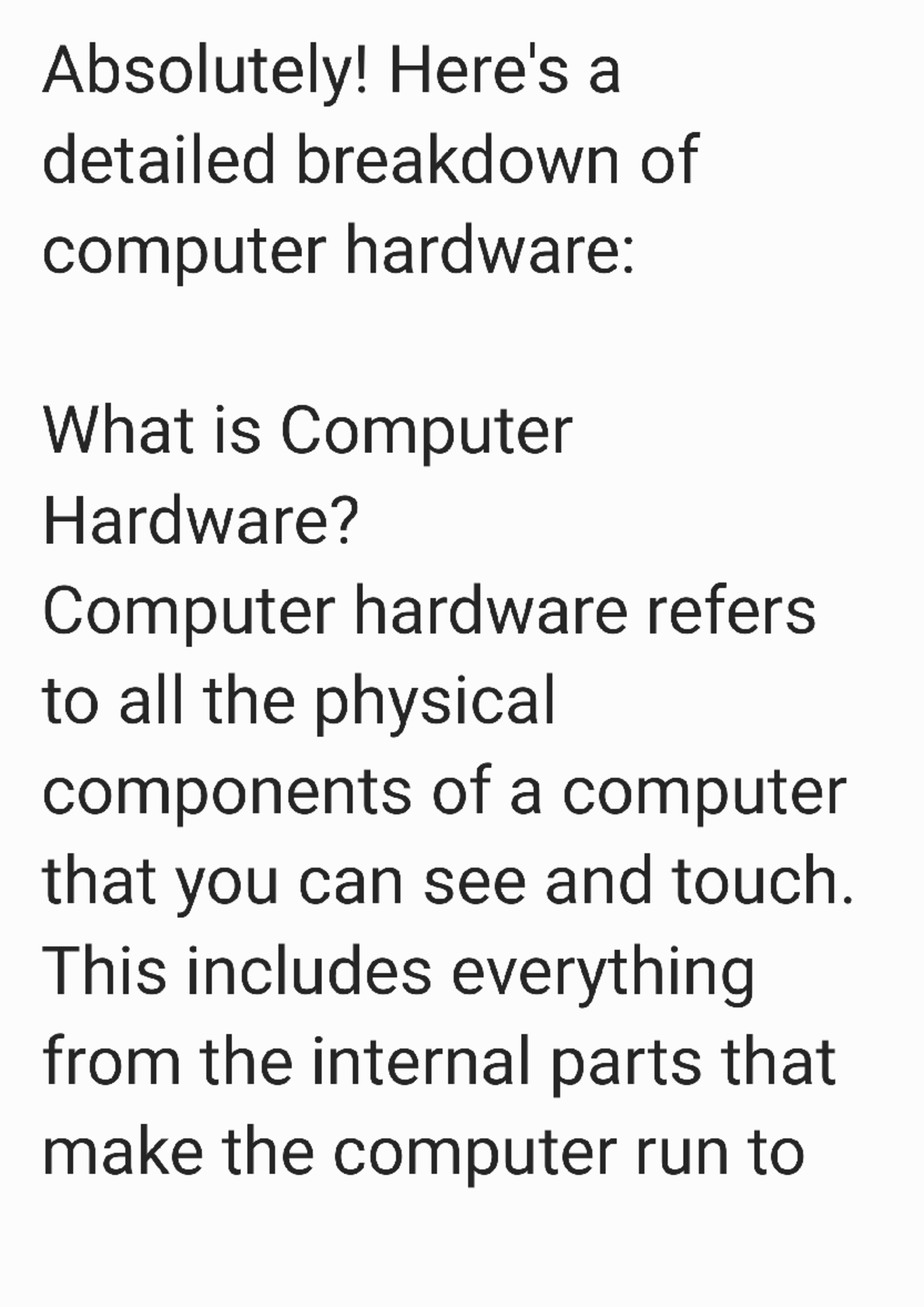 Computer Hardware Overview: Essential Components Explained - Studocu