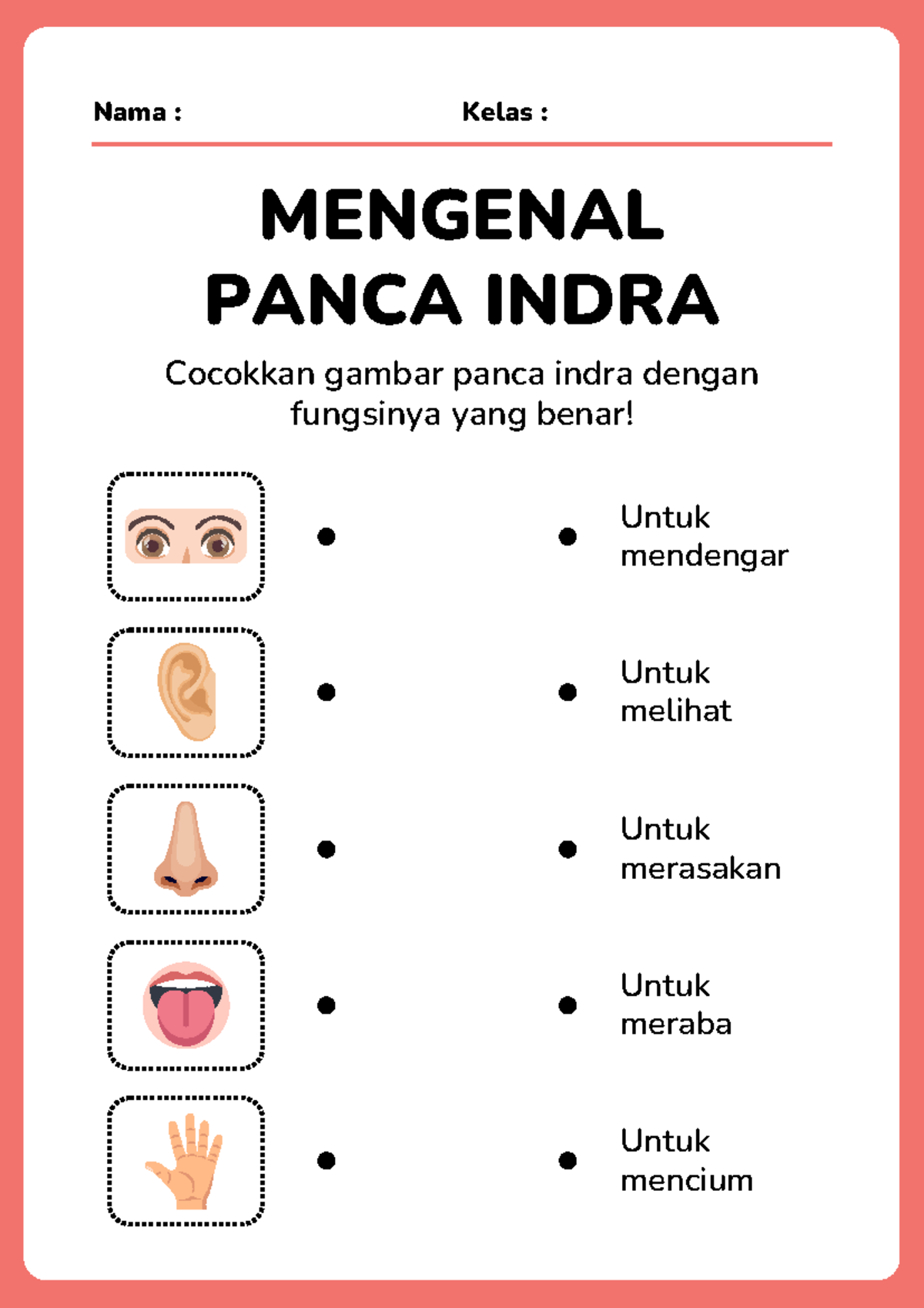 Mengenal dan Memahami Fungsi Panca Indra: Kelas 5 dan 6 - Studocu
