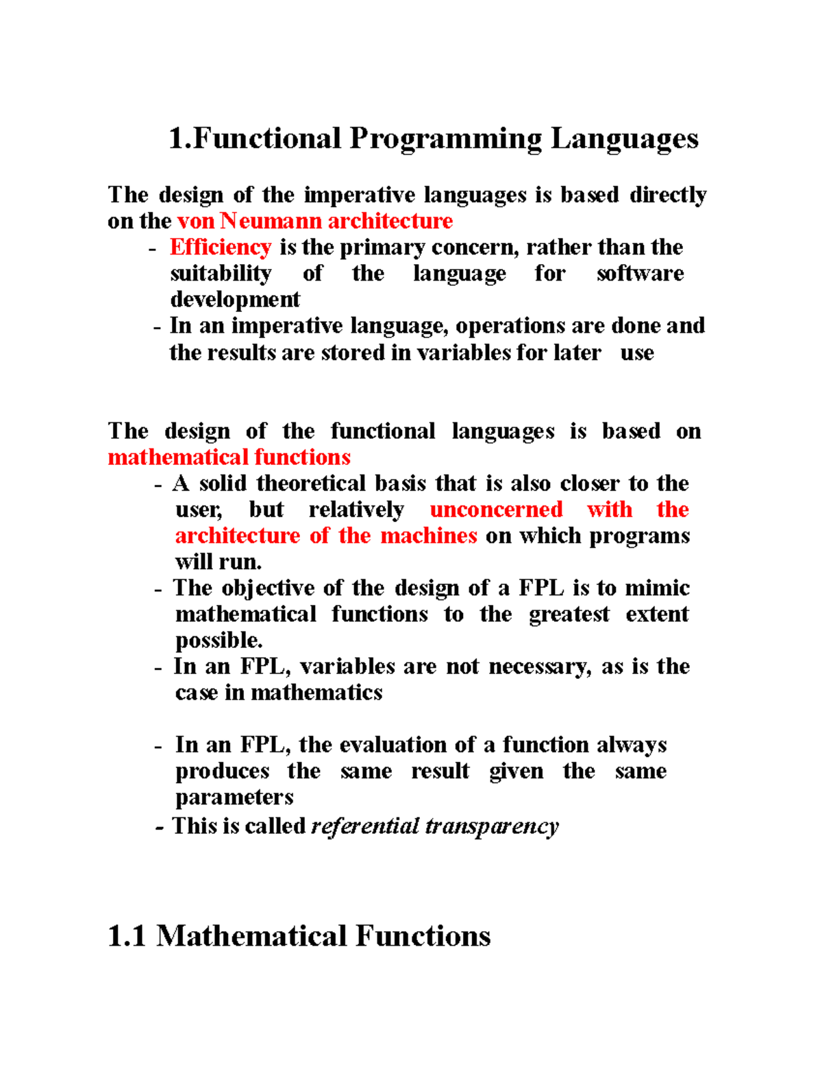 M5 B19 PP 4 - Functional Programming Languages Overview - Studocu