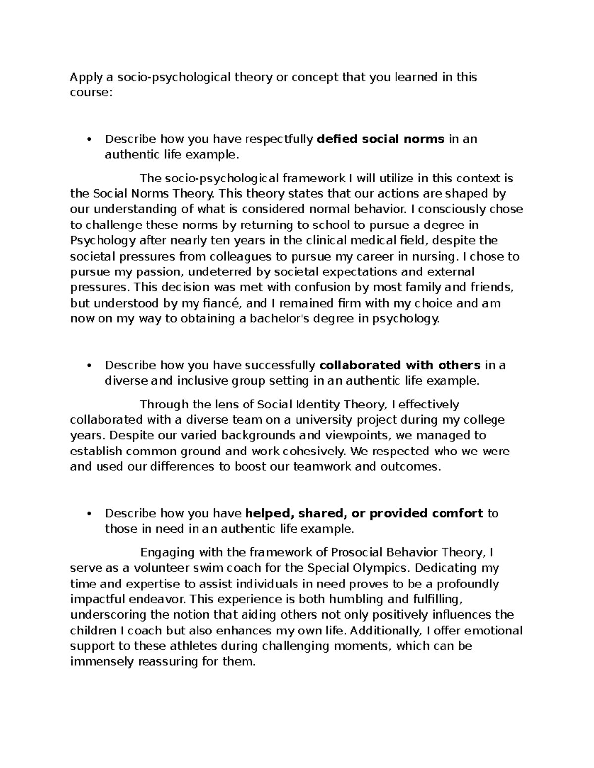 Social Psych 8: Defying Norms & Collaborating in Diversity - Studocu