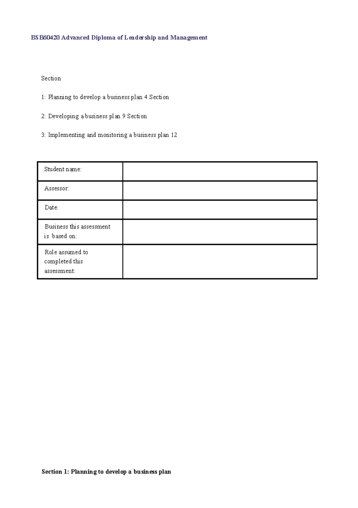 Bsbops 601 Project Portfolio.docx - PROJECT PORTFOLIO BSBWRT301 Write ...