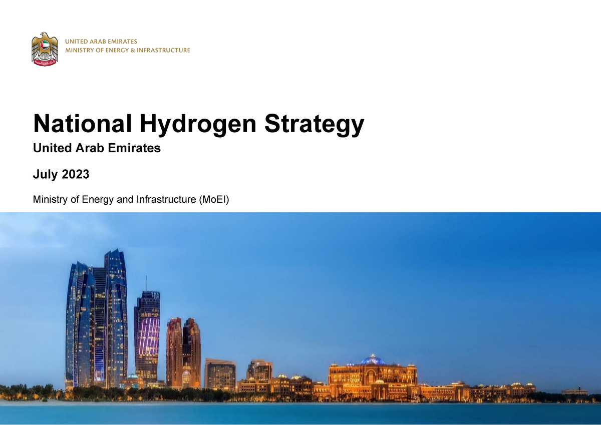 UAE National Hydrogen Strategy 2023: Pathway to Low Carbon Future - Studocu