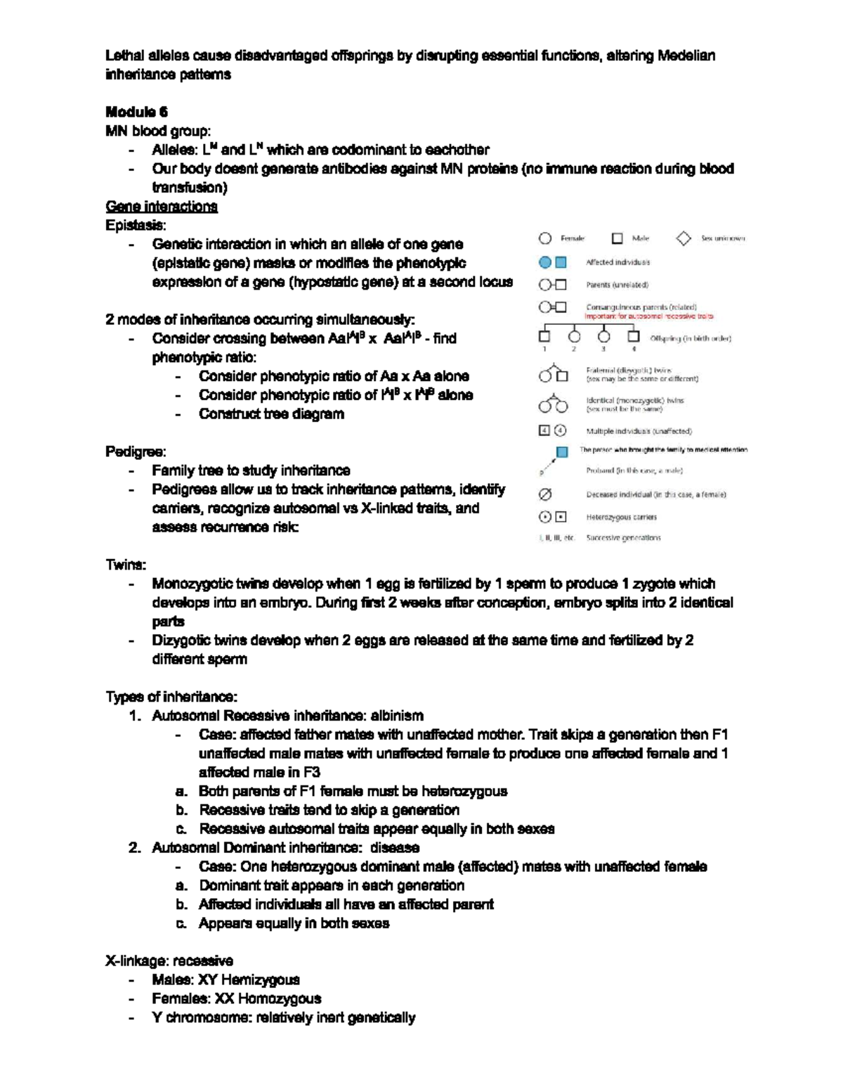 BIO2133 Module 6: Lethal Alleles and Inheritance Patterns Analysis ...
