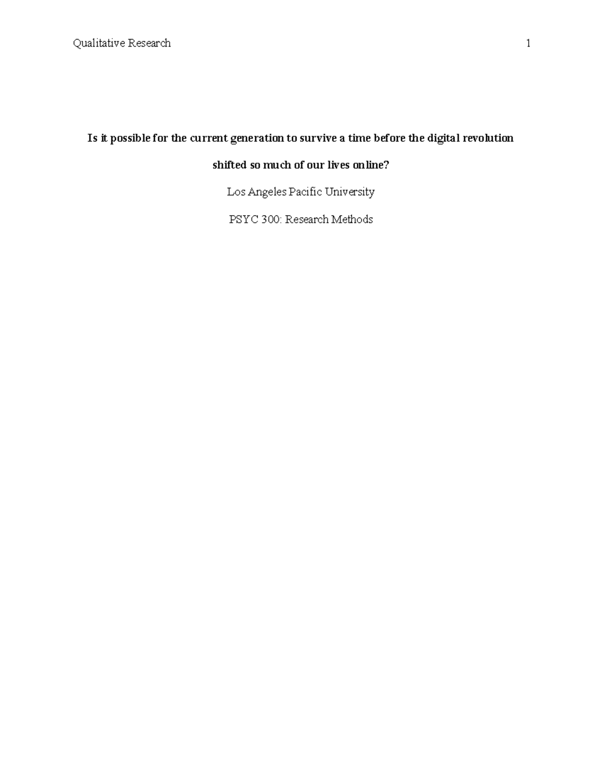Current generation and the digital revolution - Is it possible for the ...