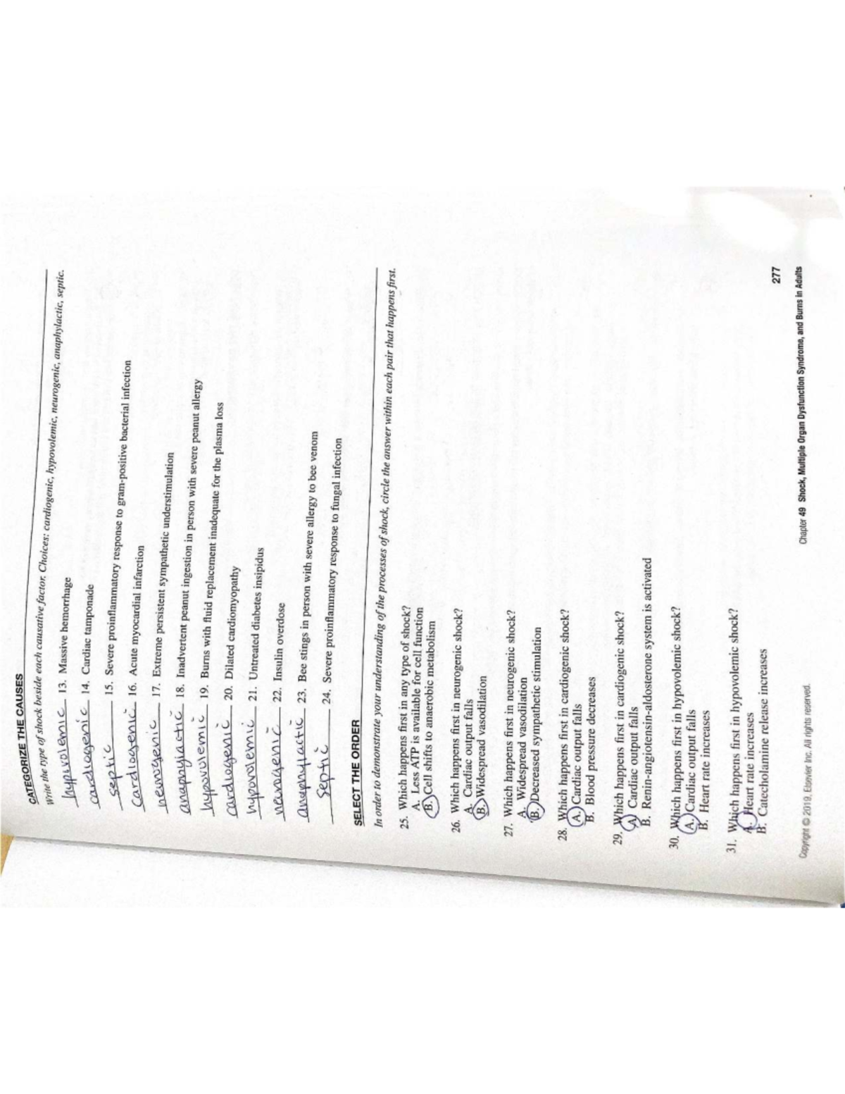 Shock Causes and Processes: Week 9 Review Assignment - Studocu