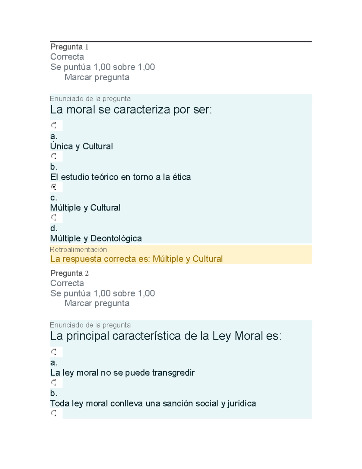 Prueba 1: Ética Profesional - Preguntas y Respuestas Correctas - Studocu