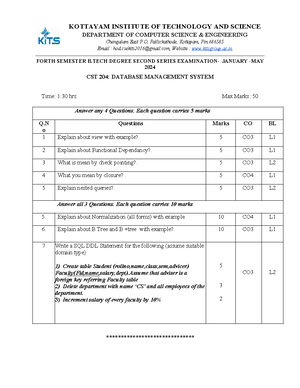 Ucest 105- Model Question Paper Solution - UCEST 105: ALGORITHMIC THINKING WITH PYTHON [MODEL ...