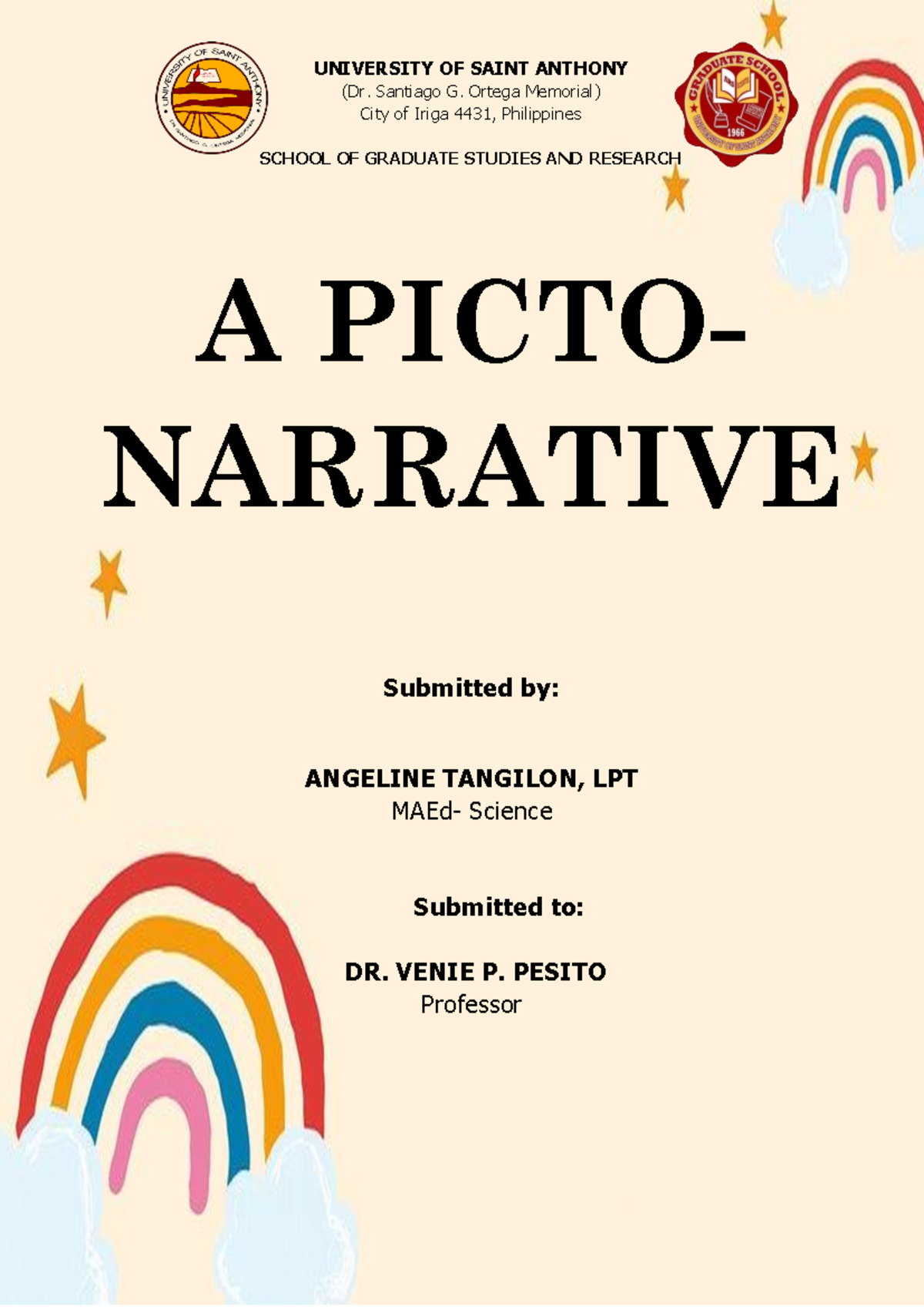 MAEd-Science Picto Narrative: Learning Recovery Plan Insights - Studocu