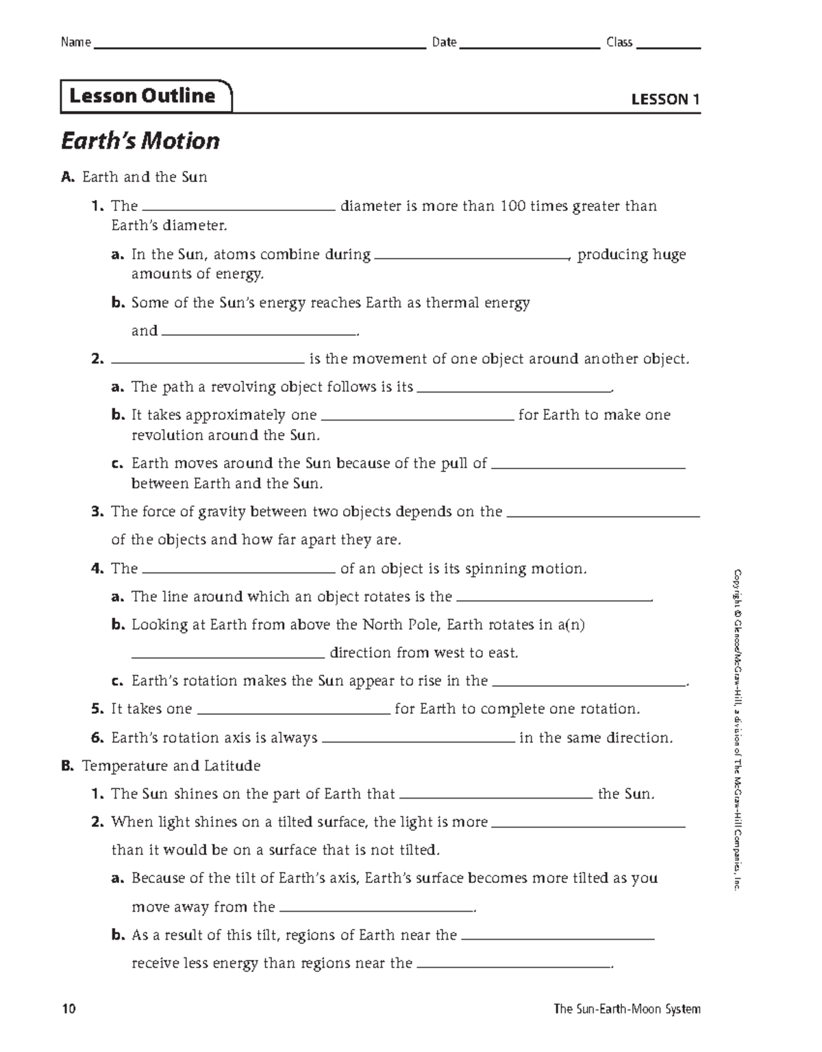 The Sun-Earth-Moon System (Astronomy 101): Key Concepts & Lesson ...