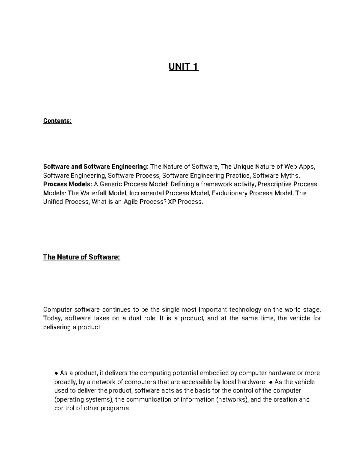 SEPM Module 1 Lecture Notes: Software Engineering Fundamentals - Studocu
