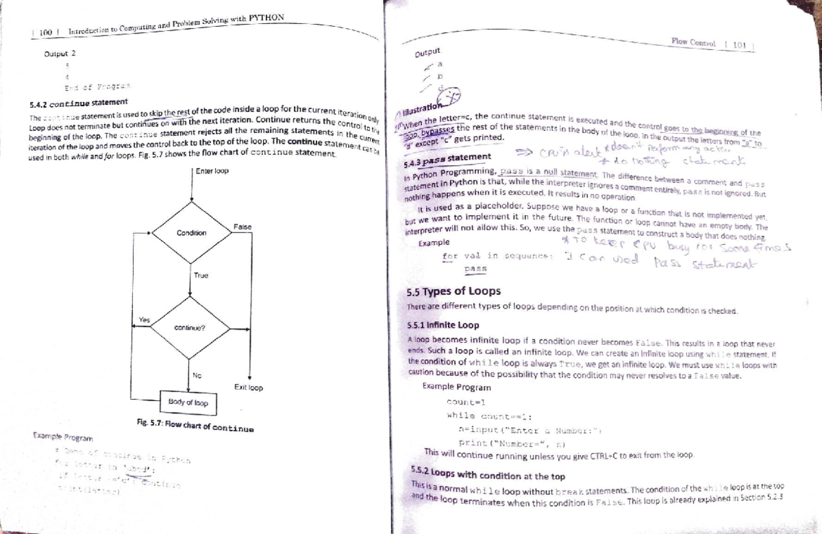 I 100 I Introduction to Computing and Problem Solving with PYTHON: Flow Control - Studocu