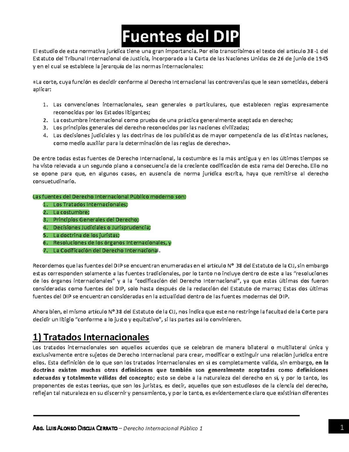 Parcial 03 de DIP1 - Fuentes del DIP El estudio de esta normativa ...