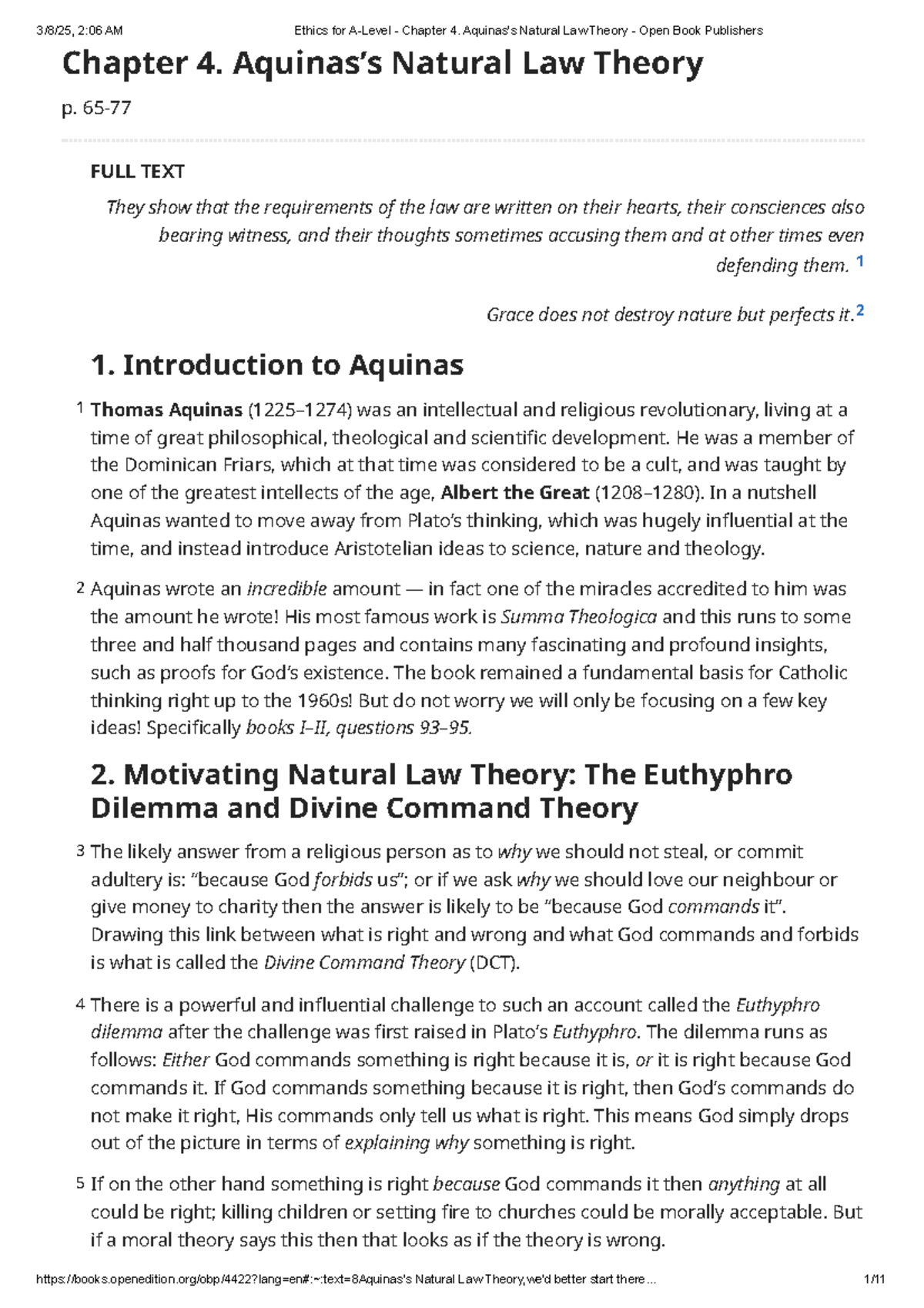 Chapter 4. Aquinas’s Natural Law Theory - Open Book Publishers - p. 65 ...