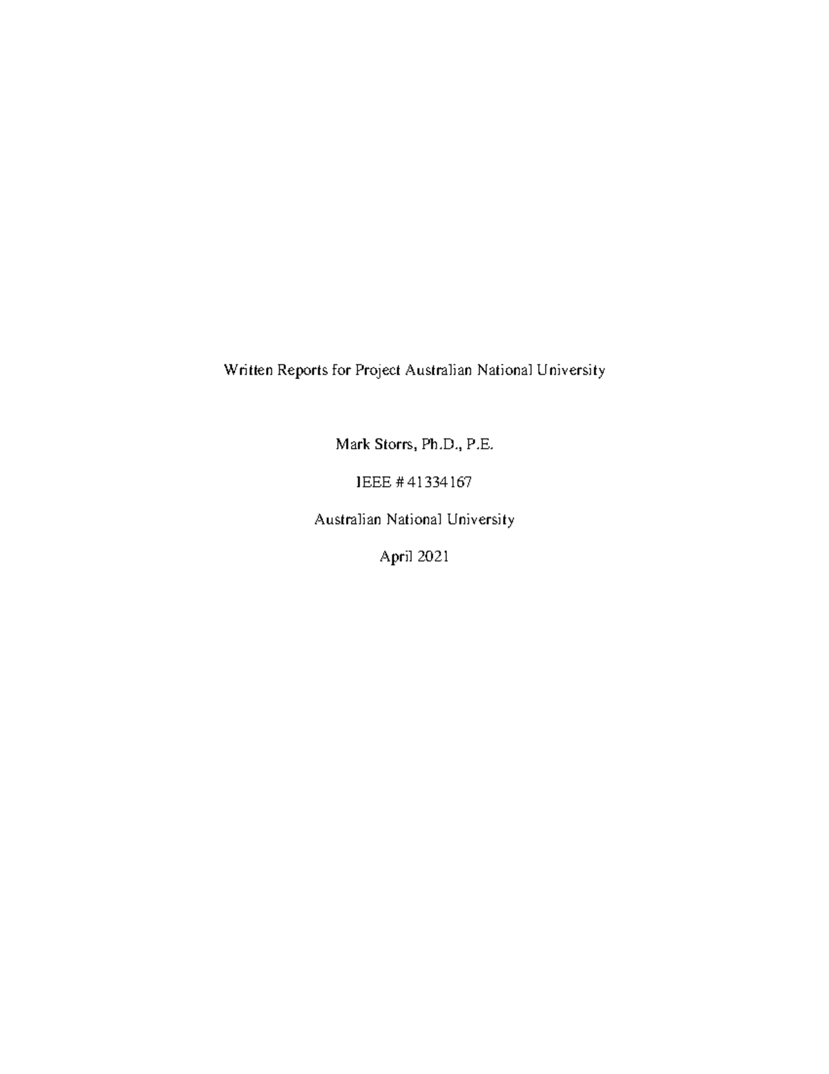 ANU Project Lab Report Guidelines: Structure and Requirements - Studocu