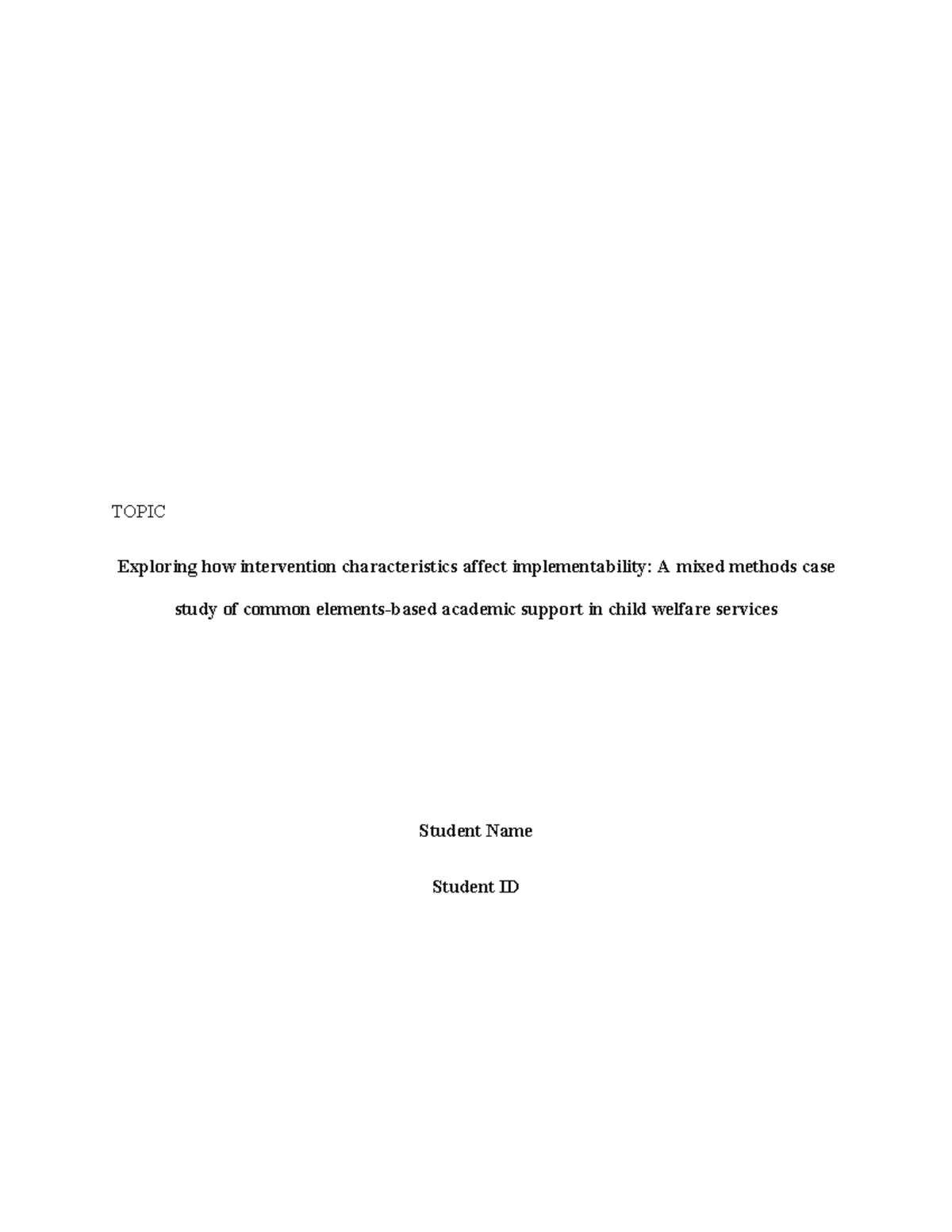 MATT 133 Final Project: Implementability of Academic Support ...