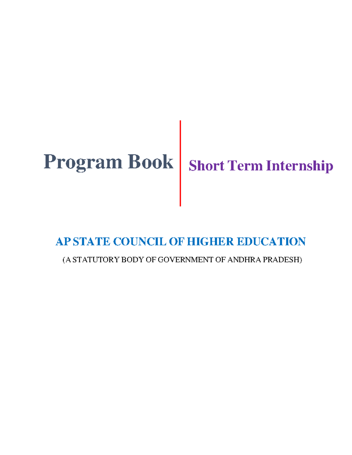 Short Term Internship Program Book - AI-ML Virtual Internship - CSE - RGMCET - Studocu