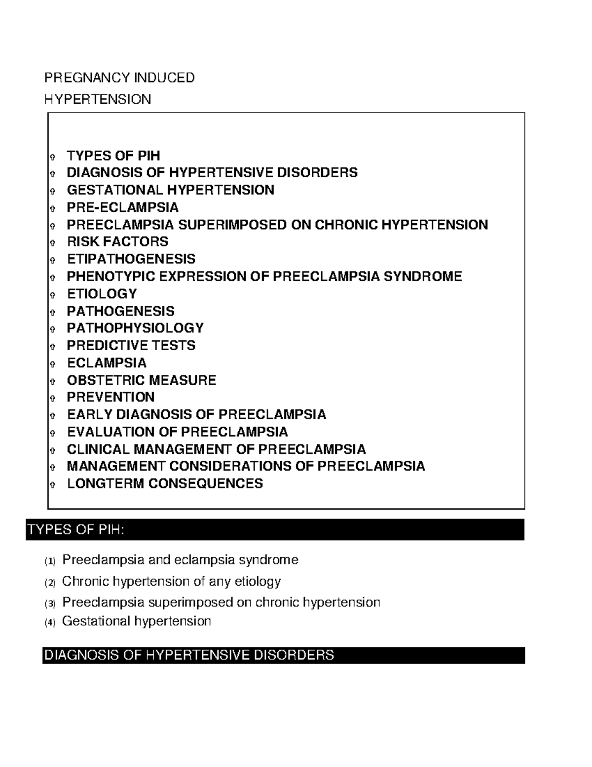 Pregnancy Induced Hypertension - PREGNANCY INDUCED HYPERTENSION Course ...