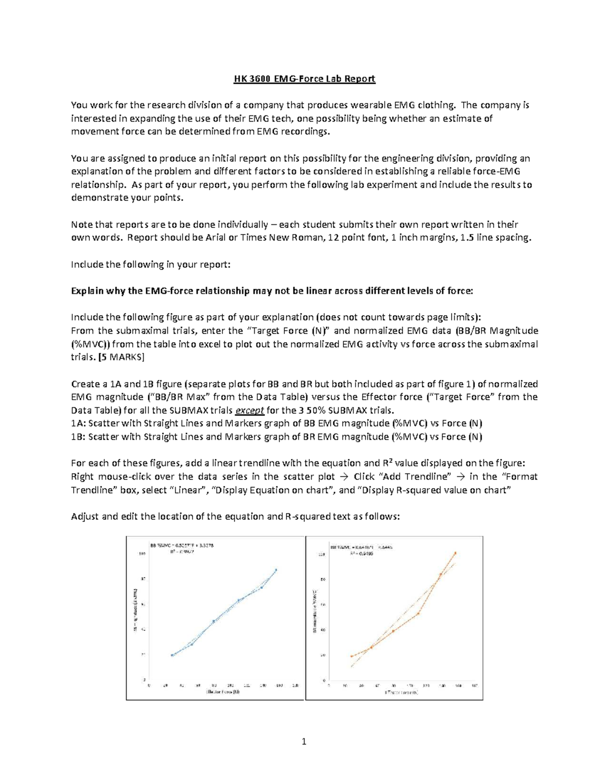 HK 3600 Lab Report: Exploring EMG and Movement Force Relationships ...
