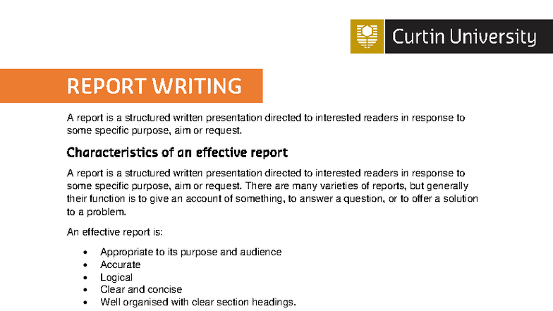 REPORT WRITING: A Comprehensive Guide to Effective Structure and Style ...
