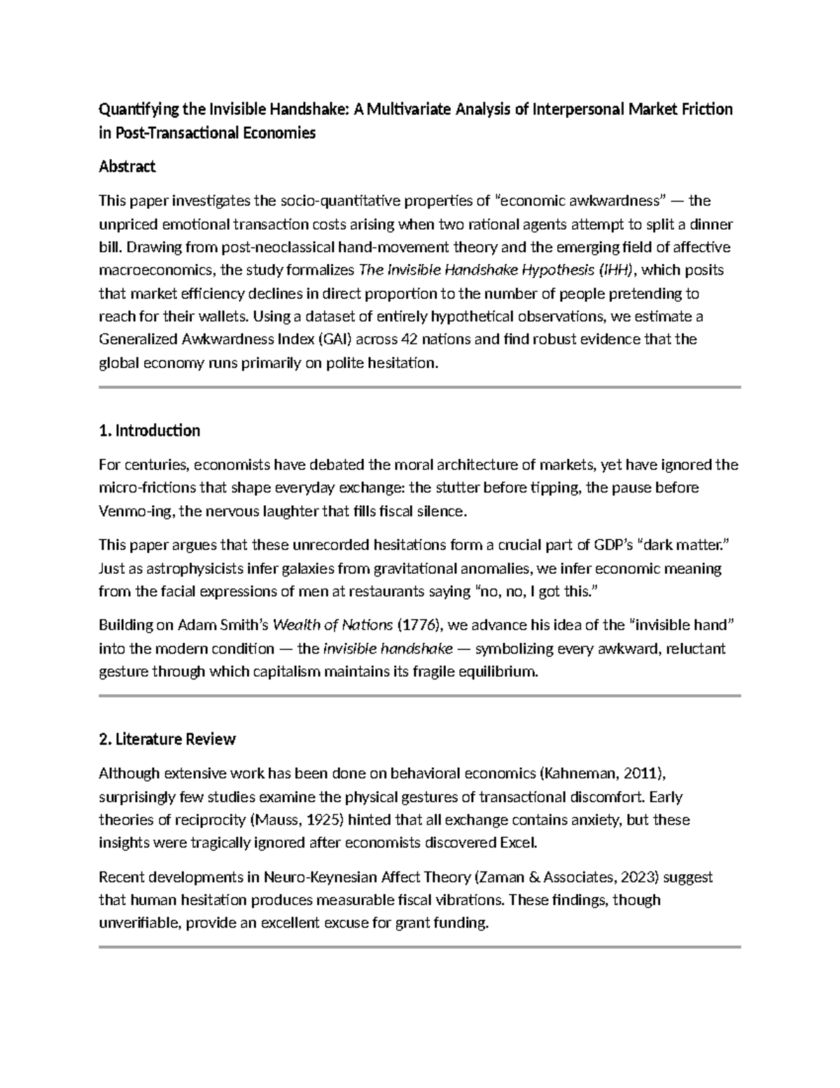 Quantifying the Invisible Handshake: Multivariate Analysis of Market ...