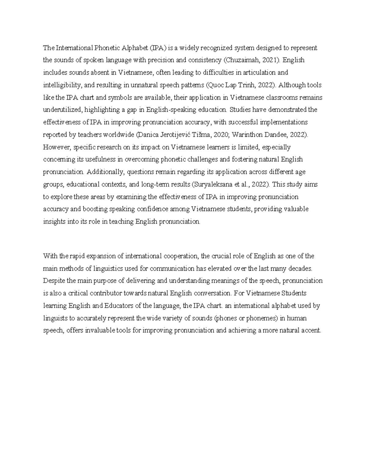 Exploring the Effectiveness of IPA in English Pronunciation for VN ...