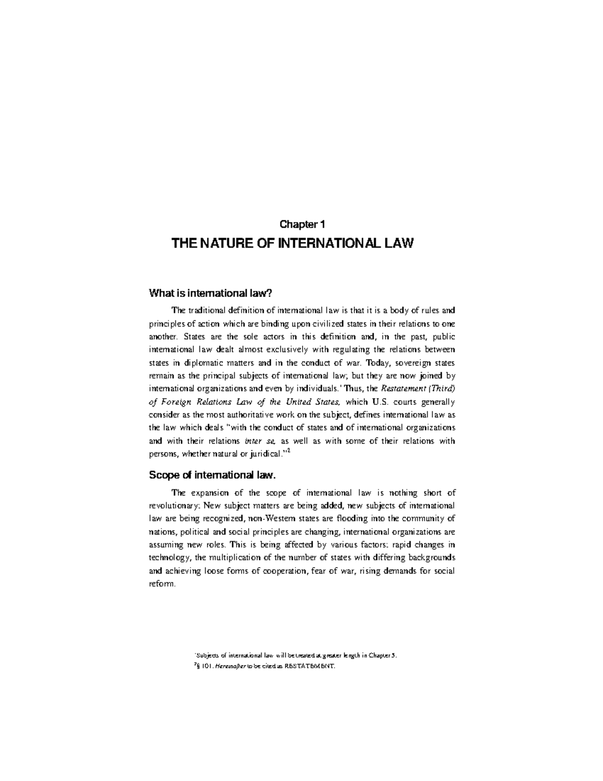 Chapter 1: The Nature of International Law - Insights from Bernas - Studocu