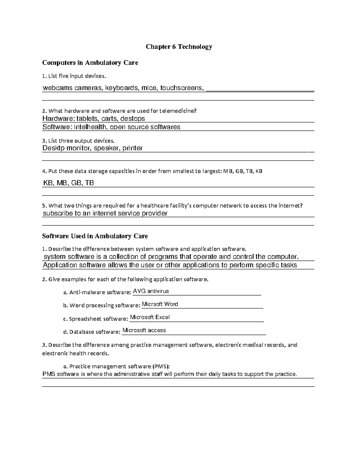 Week 1 Assignment: Health Records Overview and Key Concepts - Studocu