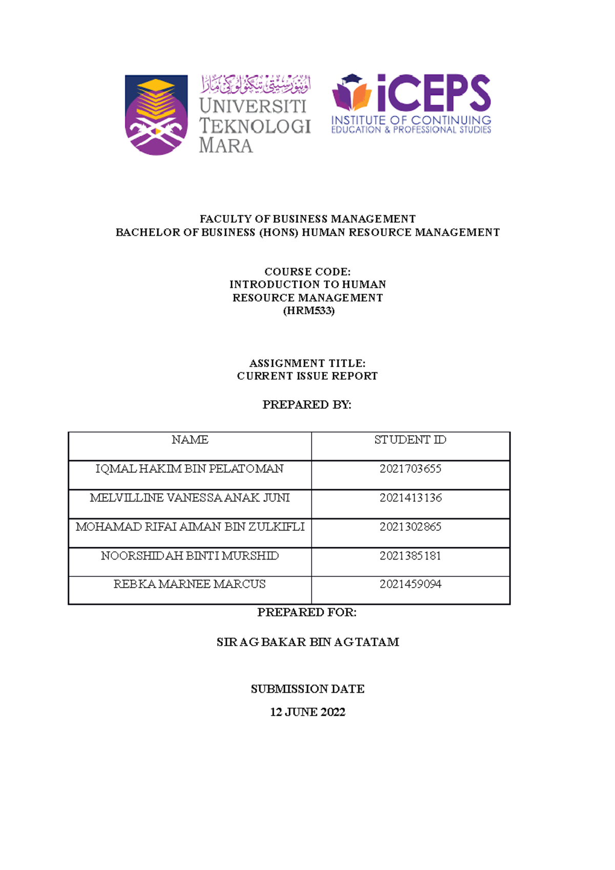 HRM533 G2 Current Issue Report: Minimum Wage Analysis and Impact - Studocu