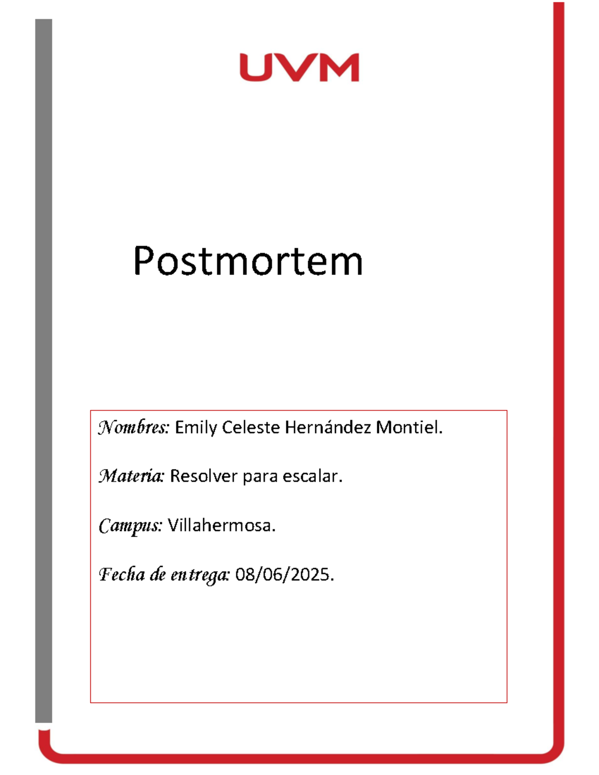 Postmortem de la Plataforma SaaS: Actividad 5 ECHM - Resolver para ...
