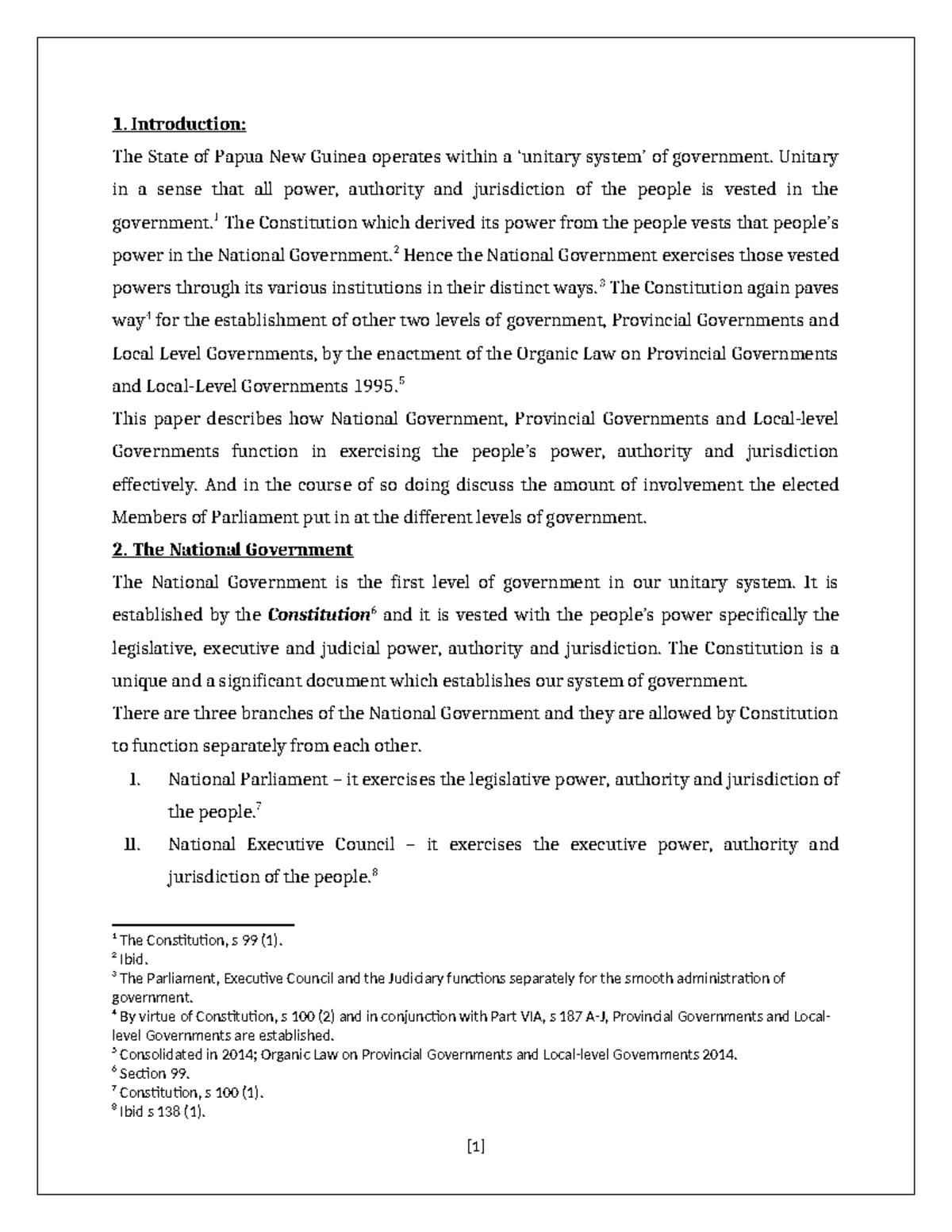 PNG Government Structure: National, Provincial & Local Levels Explained ...