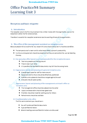 N4 Office Practice June 2019 Memorandum - NATIONAL CERTIFICATE OFFICE ...
