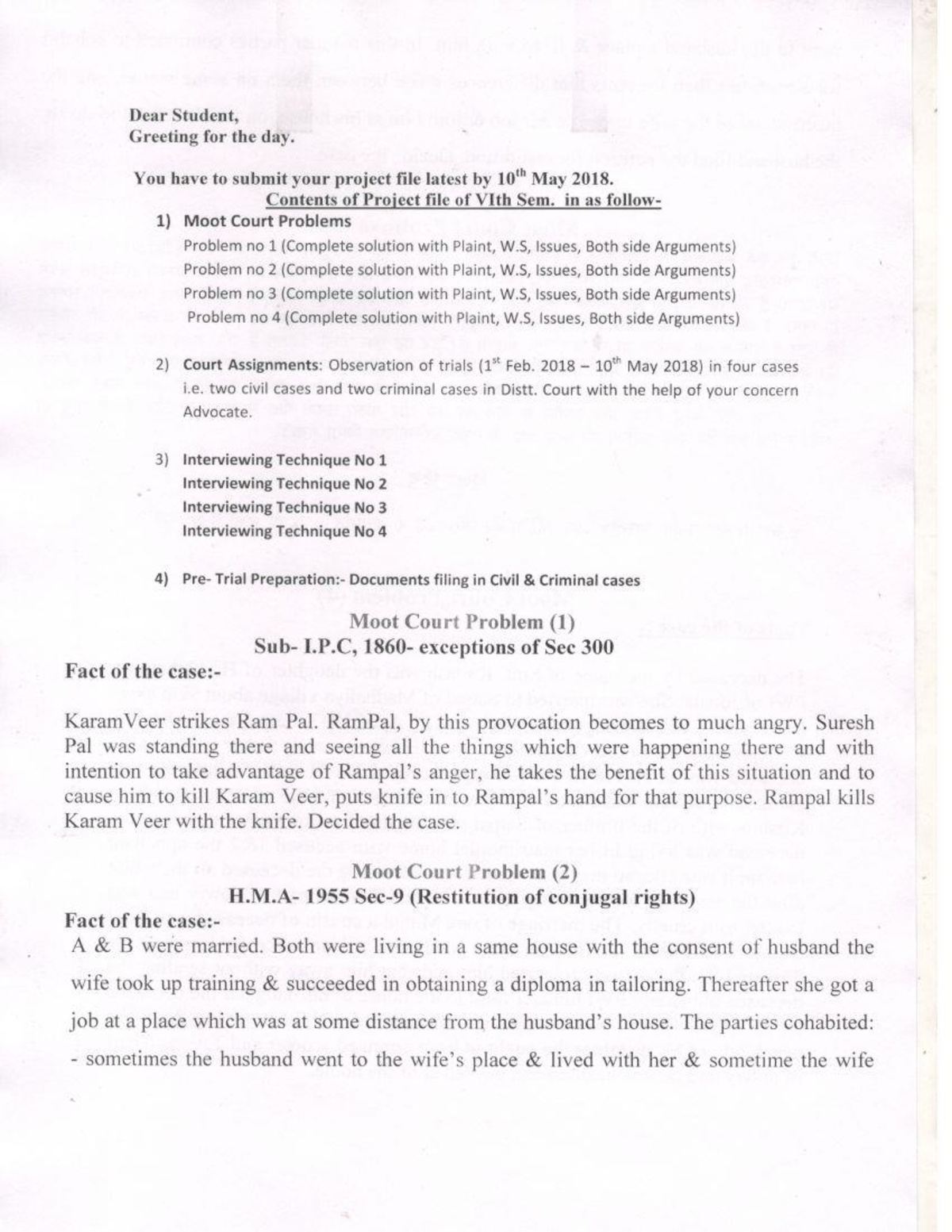 Moot Court Practical File Work Overview and Best Practices - Studocu