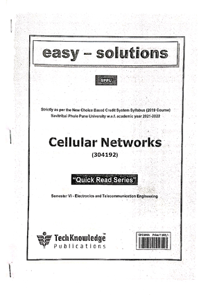 Electronics and Telecommunication Engeenering - BE E&TC - SPPU - Studocu