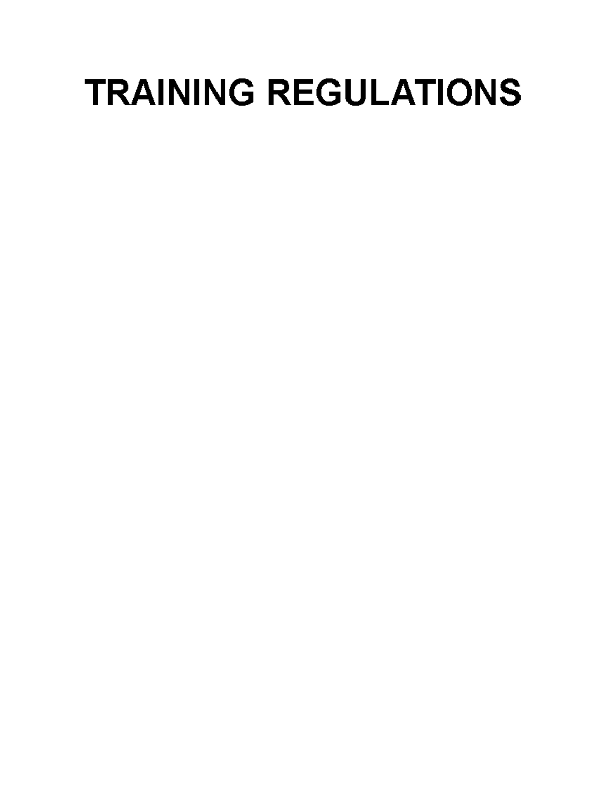 Carpentry NC II Training Regulation Document - TESDA Guidelines - Studocu