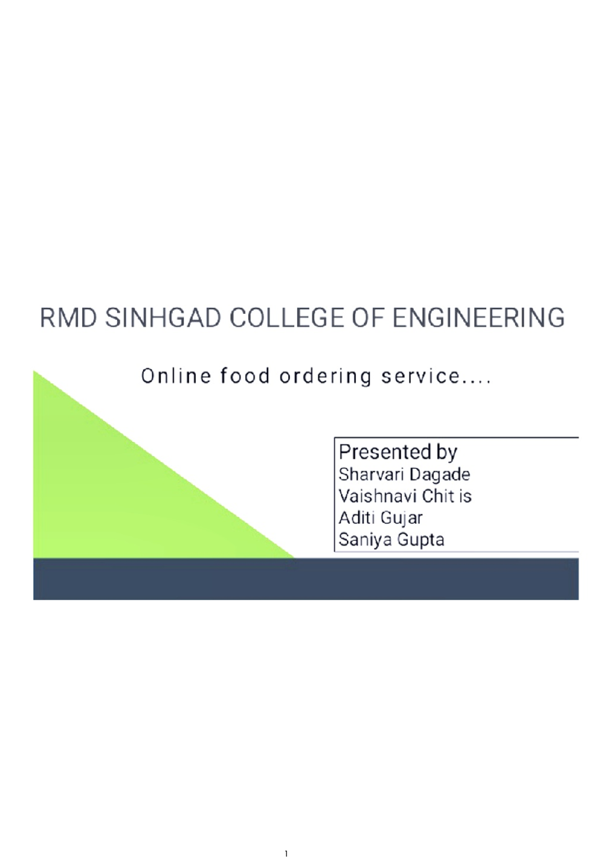 Shari - we want to make presentation on this topic - Engineering - Studocu